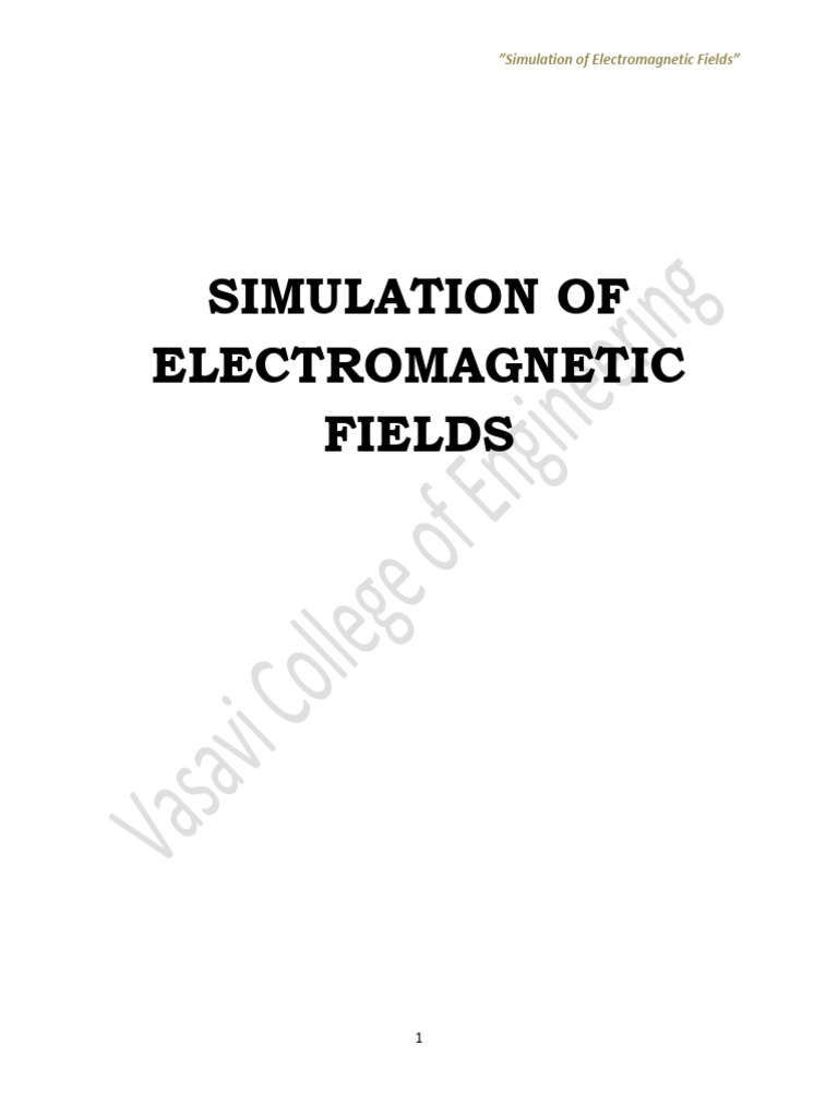 06 - Simulation of Electromagnetic Fields | PDF | Matlab | Matrix ...