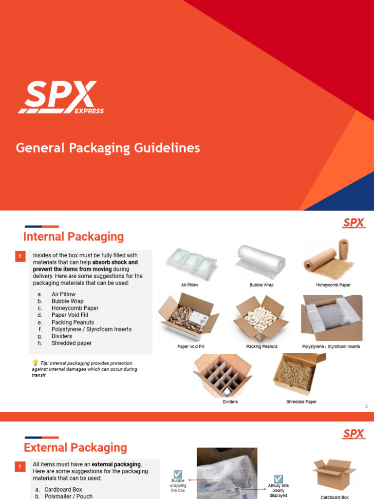 General Packaging Guideline | PDF