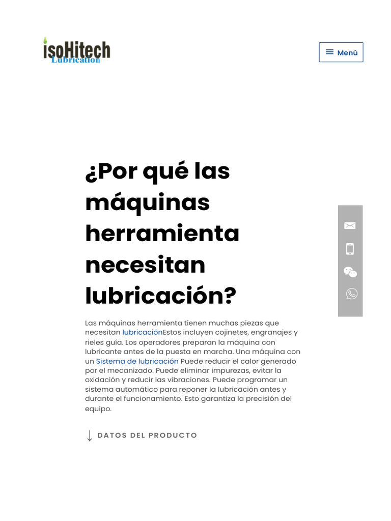 Lubricación de Máquinas Herramienta - Guía Completa y Soluciones | PDF ...