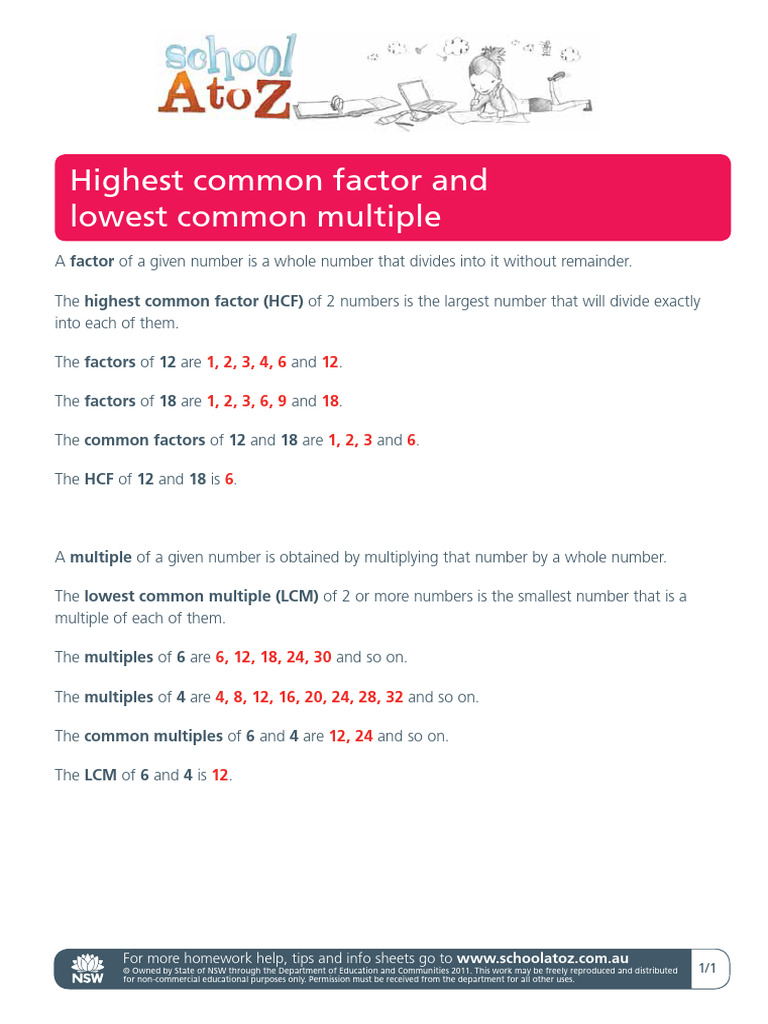 Factors and Multiples | PDF