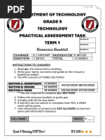 Grade 9 Technology Bridge Project Guide | PDF | Engineering