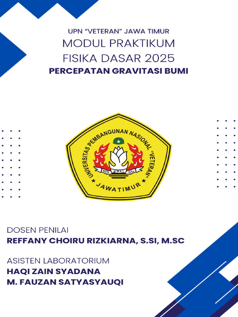 Modul 6 - Percepatan Gravitasi Bumi | PDF