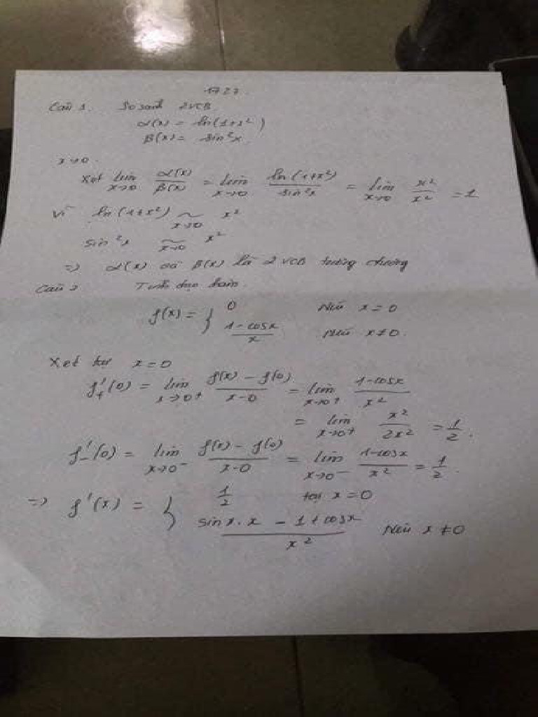 Giải đề GT1 | PDF