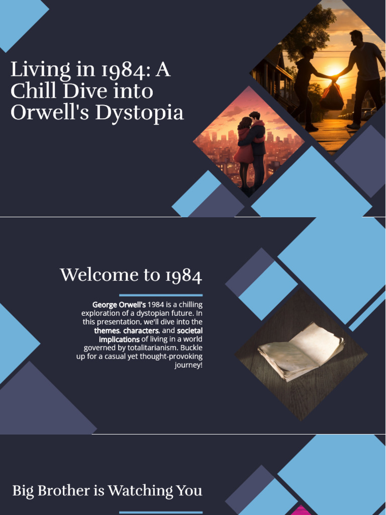 Slidesgo Living in 1984 A Chill Dive Into Orwells Dystopia ...