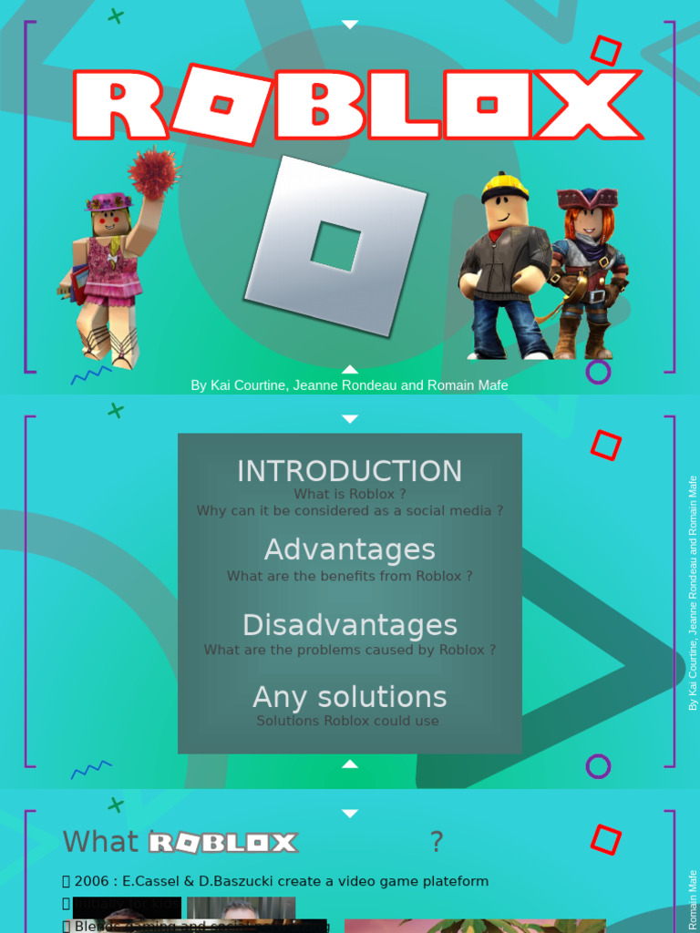 Advantages and Disadvantages of Roblox | PDF | Mass Media | World Wide Web