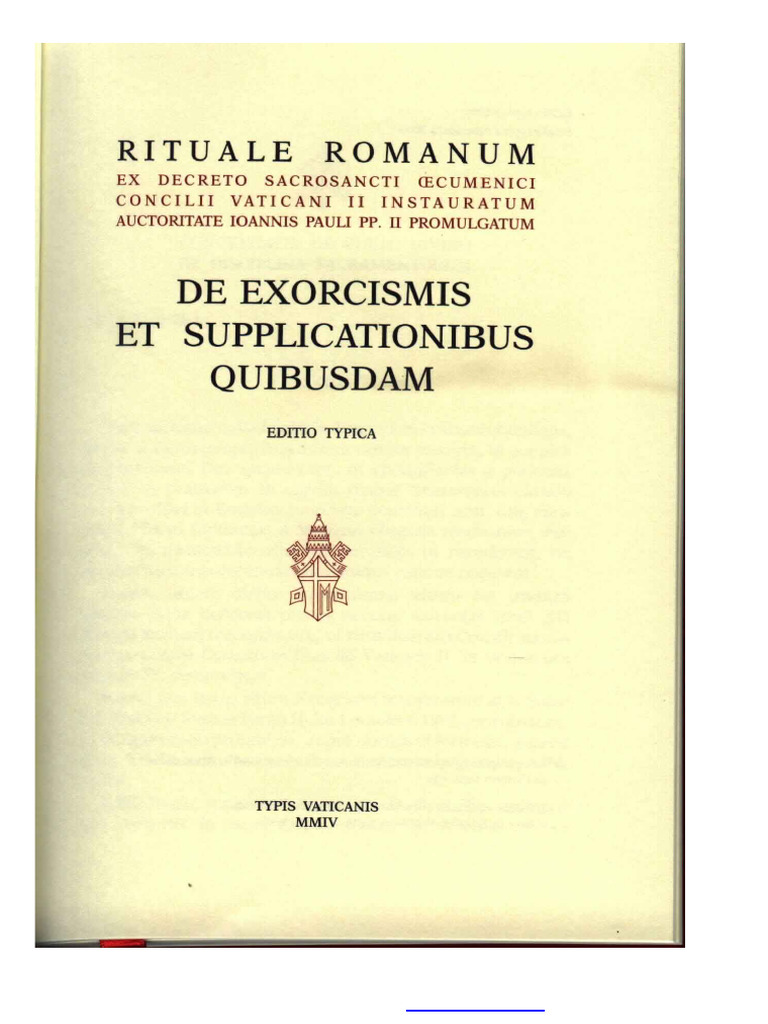 Nuevo Ritual de Exorcismos 1998 | PDF | Exorcismo | Demonios