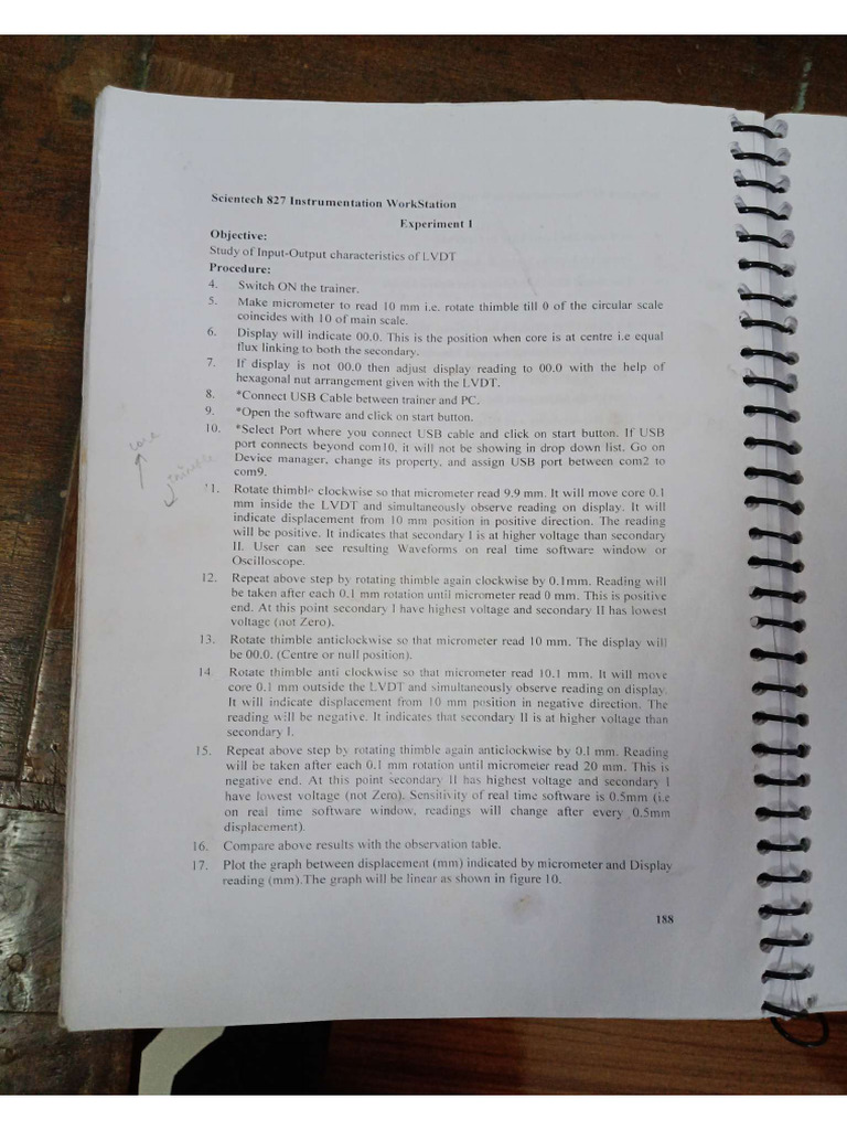 Instrumentation System Lab | PDF