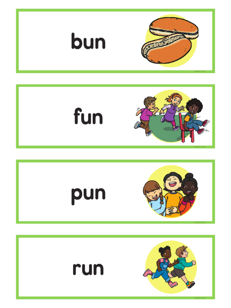 Color Un Family Word Cards | PDF