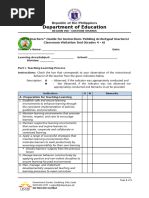 GIYA Classroom Visitation Tool Guide | PDF | Learning | Educational ...