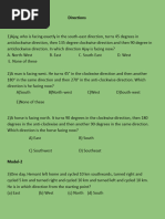 Direction Sense Problem Solving Guide | PDF