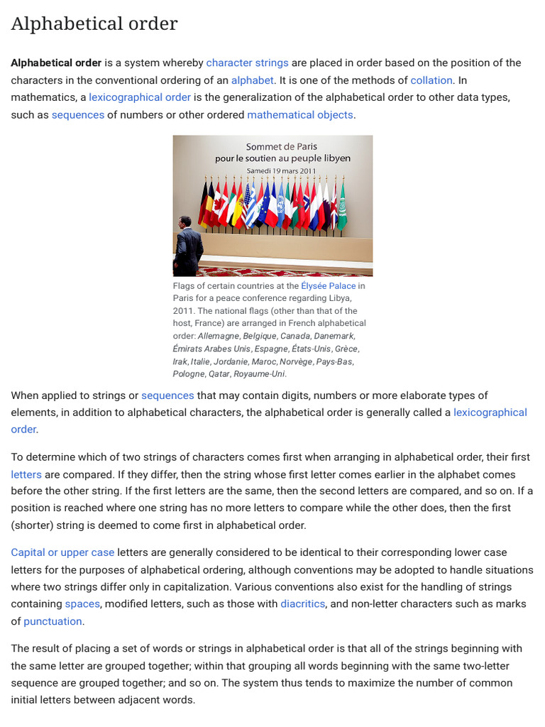 Https En.m.wikipedia - Org Wiki Alphabetical Order | PDF | Linguistics ...