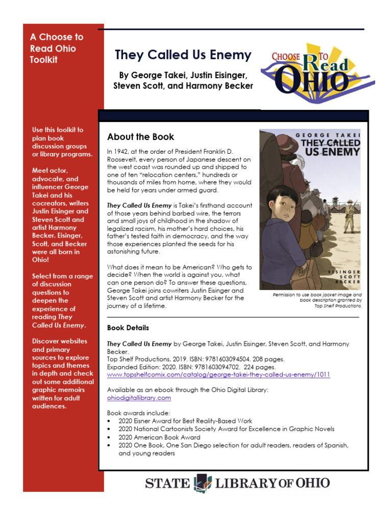 They Called Us Enemy: Takei's Memoir | PDF | Internment Of Japanese ...