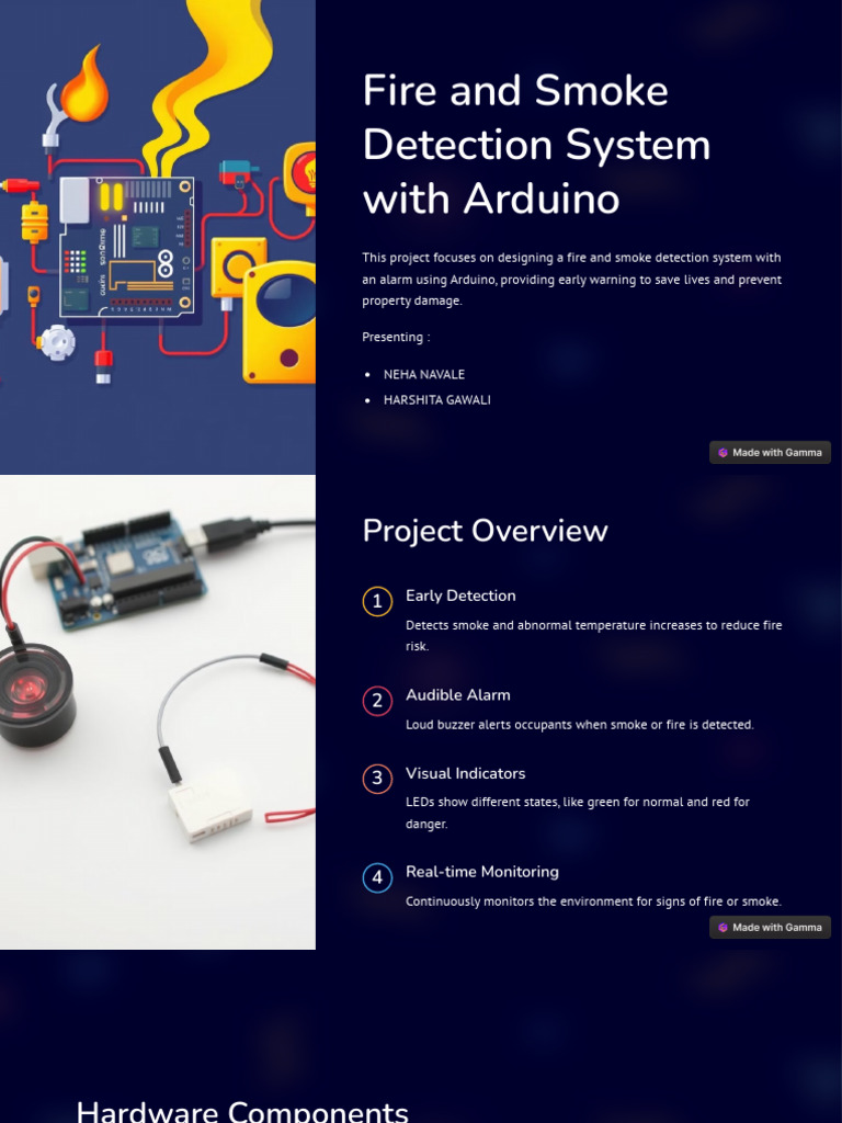 Fire-and-Smoke-Detection-System-with-Arduino | PDF | Arduino | Light Emitting Diode