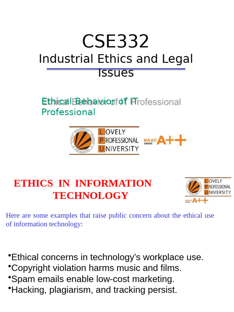 CSE332 Lecture 4_updated | PDF | Copyright Infringement | Science, Technology, Engineering, And ...