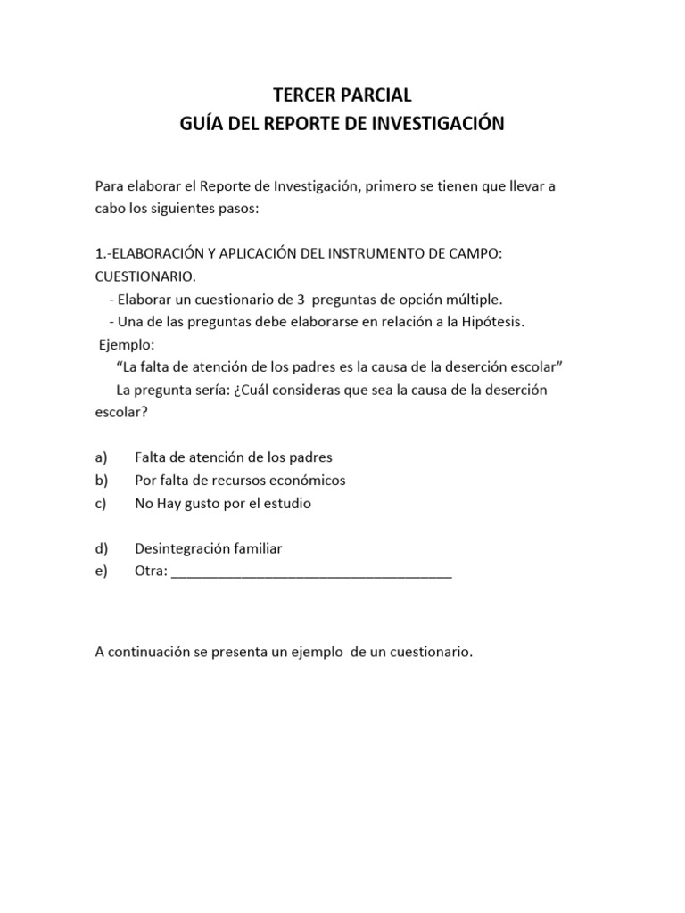Guía Reporte de Investigación | PDF | Agresión | Comportamiento