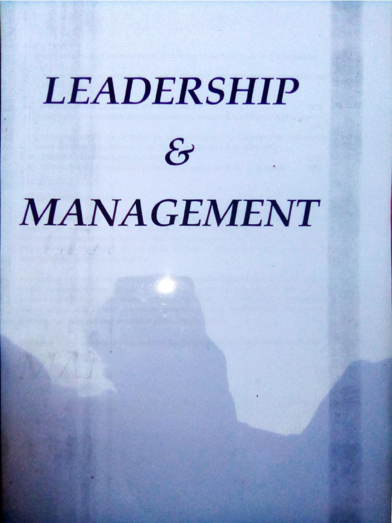 Leadership & MGT Pamphlet | PDF | Leadership | Policy