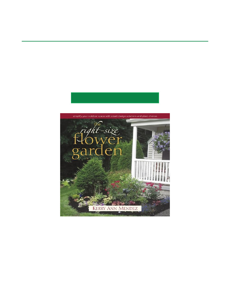 Claim The Right Size Flower Garden Simplify Your Outdoor Space With ...