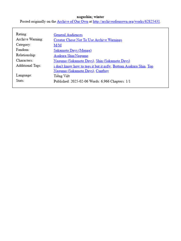 Nagushin Winter | PDF