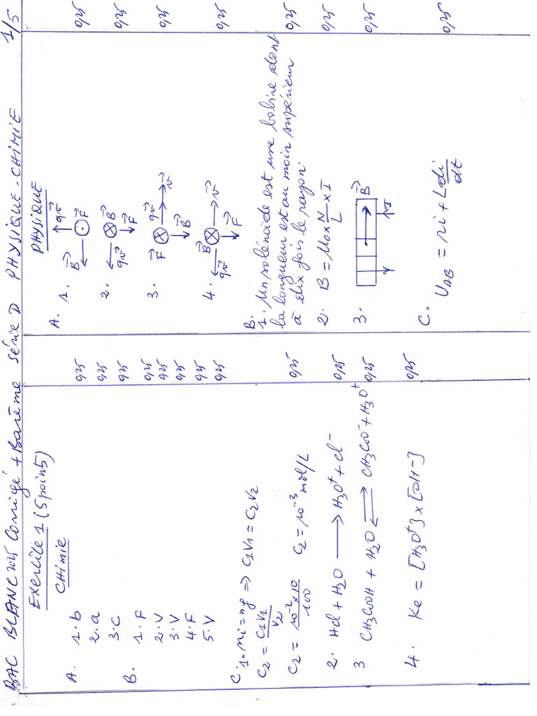 Corrige Bareme Bac d Phy Chimie | PDF