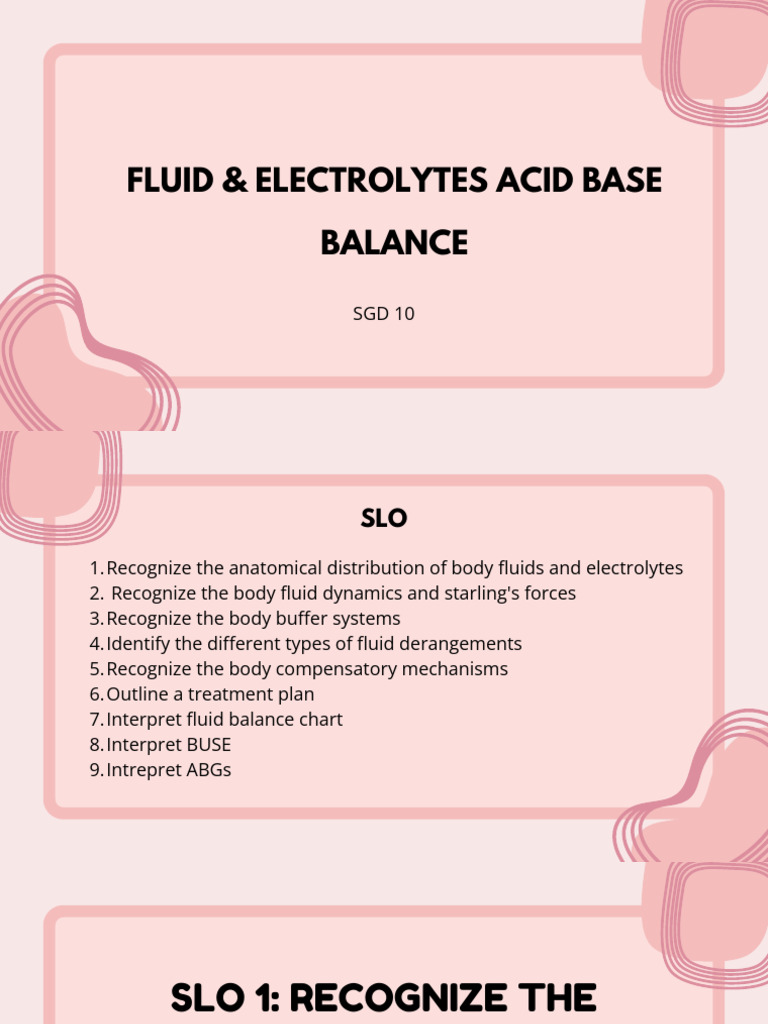Fluid and Electrolyte Balance Overview | PDF | Kidney | Physiology