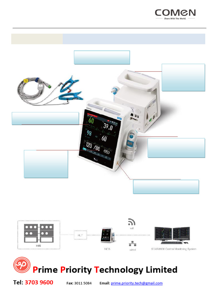 Comen NC5 Vital Sign Monitor | PDF | Blood Pressure | Electronics