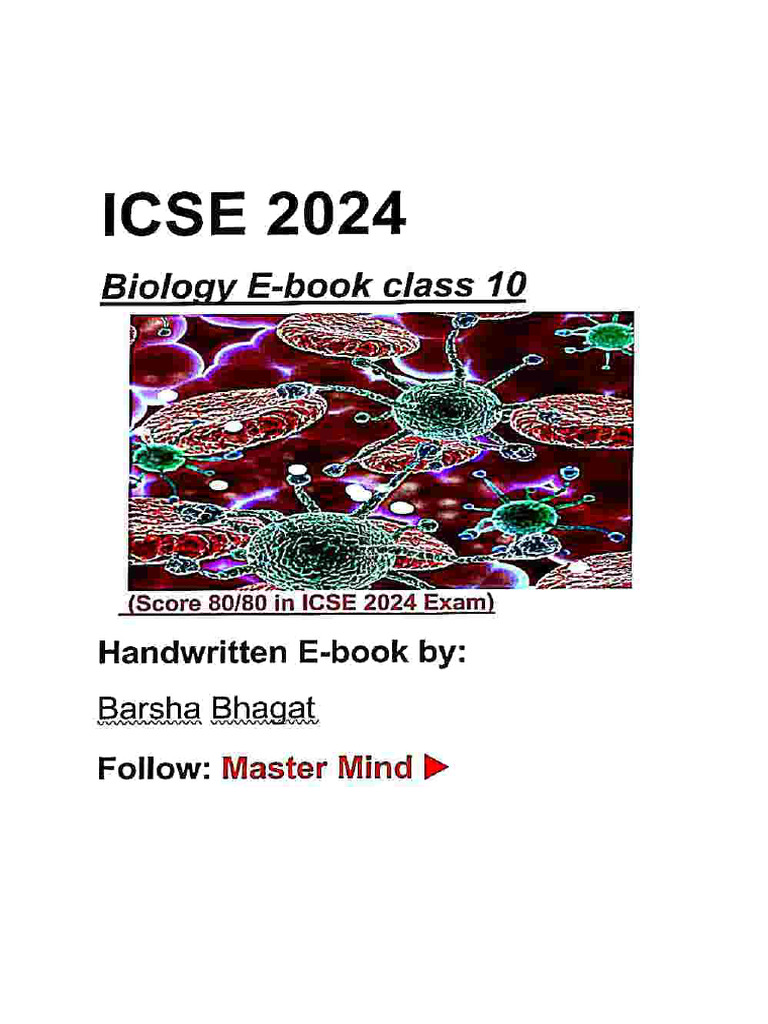 ICSE 2024 Biology Ebook - Compressed - Compressed | PDF