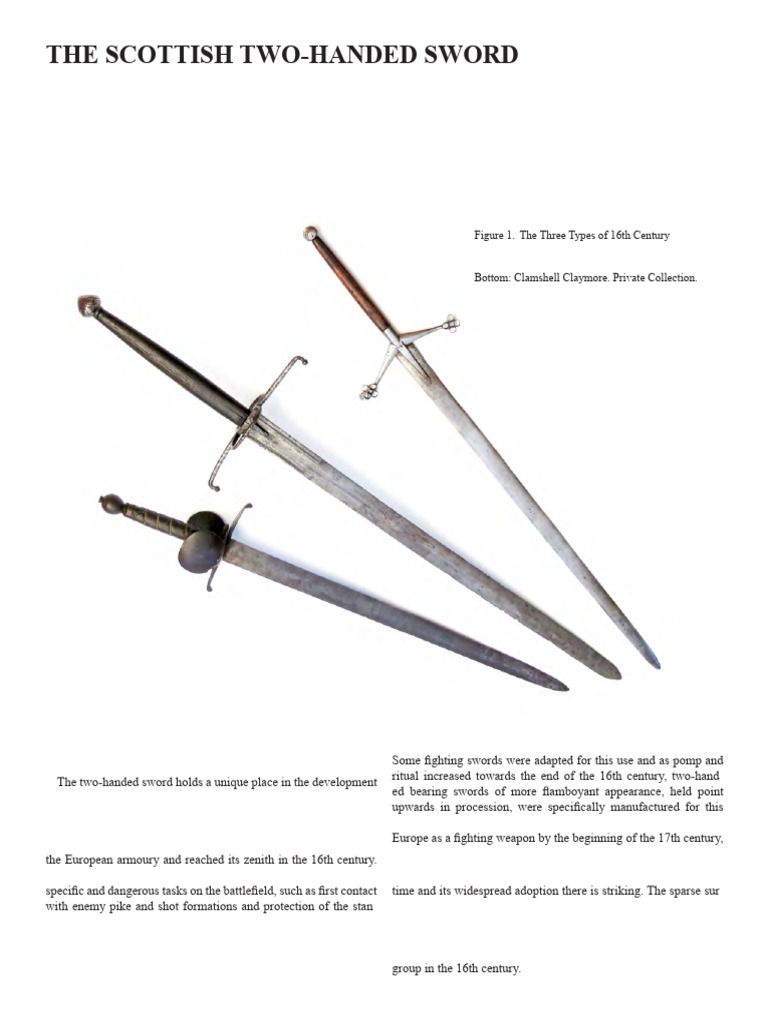Scottish Two-Handed Swords Explained | PDF | Sword | Scotland