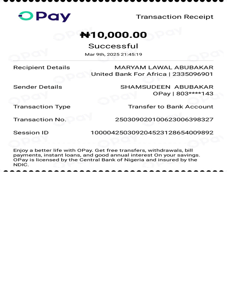 Transaction Receipt-250309020100623006398327 | PDF