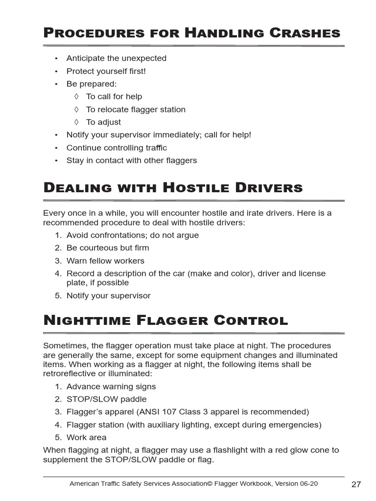 W29-Procedures For Handling Crashes | PDF