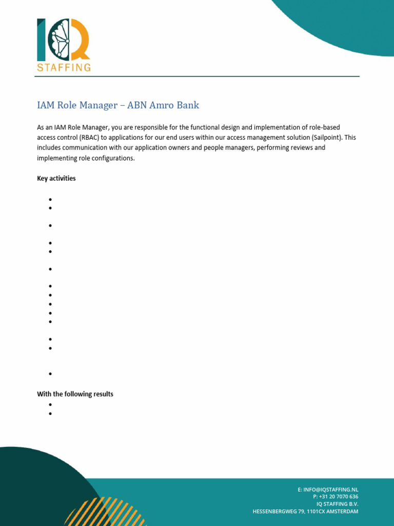 IAM Role Manager - ABN Amro Bank | PDF | Access Control