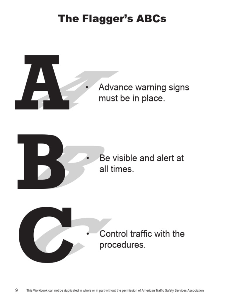 The Flagger'S Abcs: Advance Warning Signs Must Be in Place | PDF