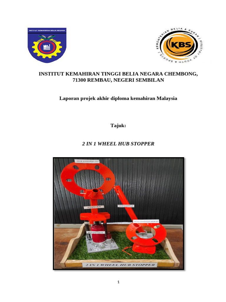 Alat 2 IN 1 Wheel Hub Stopper untuk Mekanik | PDF