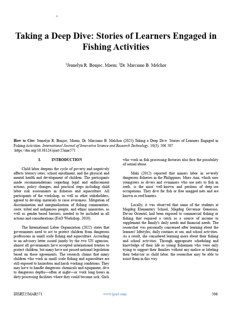 Learners' Fishing Experiences Explored | PDF | Learning | Qualitative ...