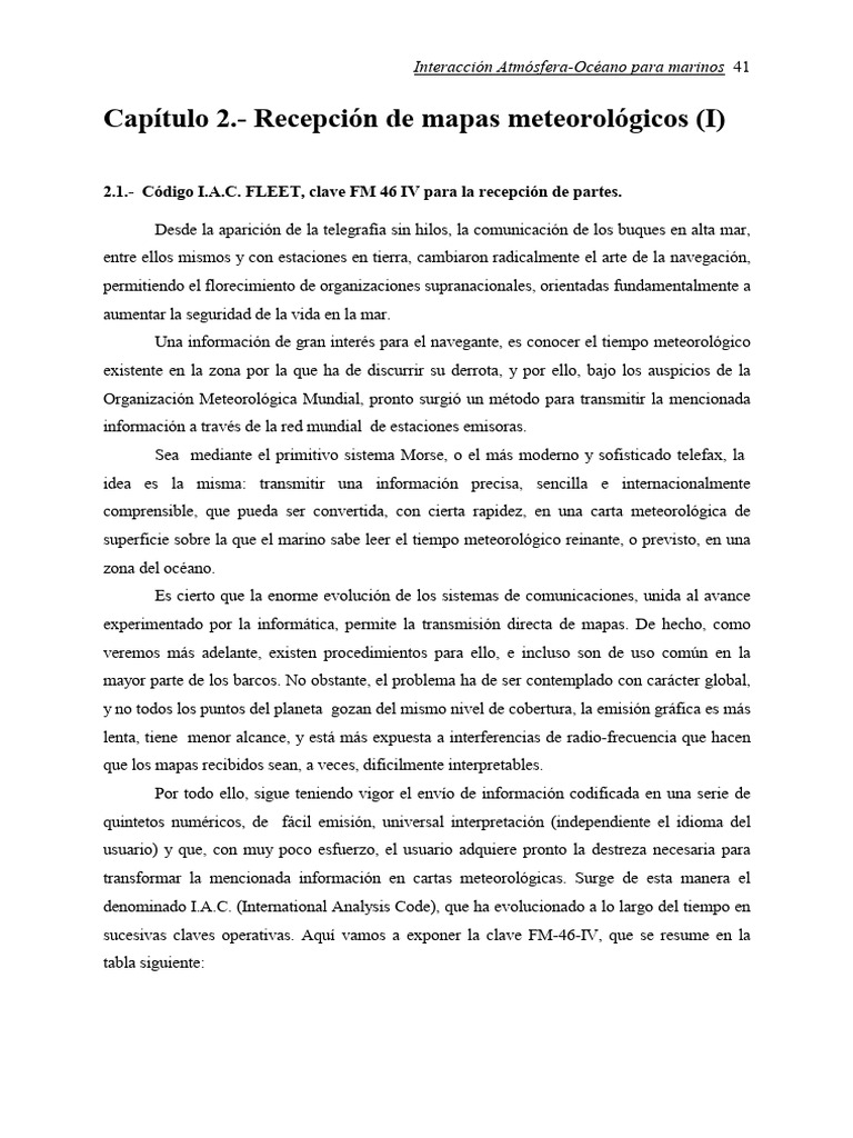 IAO Cap 2 Recepción de mapas meteorológicos (I) | PDF | Meteorología | Herida