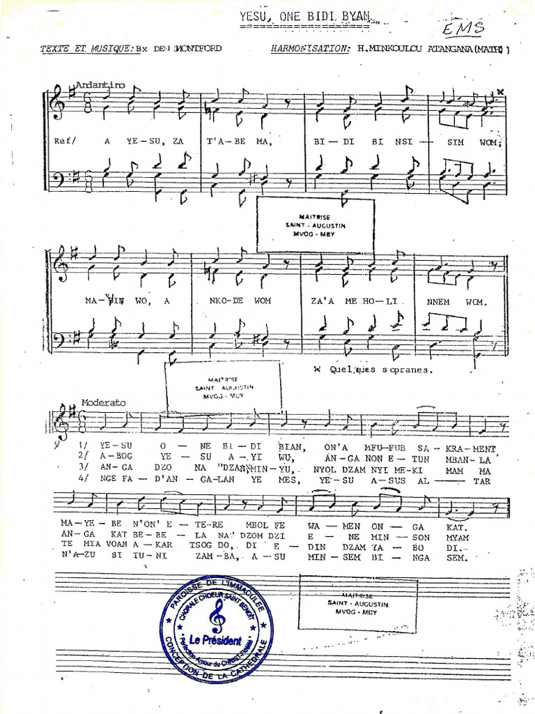 Yesu, One Bidi Byam | PDF