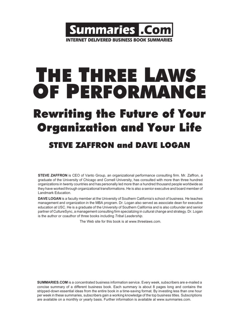 Transforming Futures with Three Laws | PDF | Leadership | Cognition