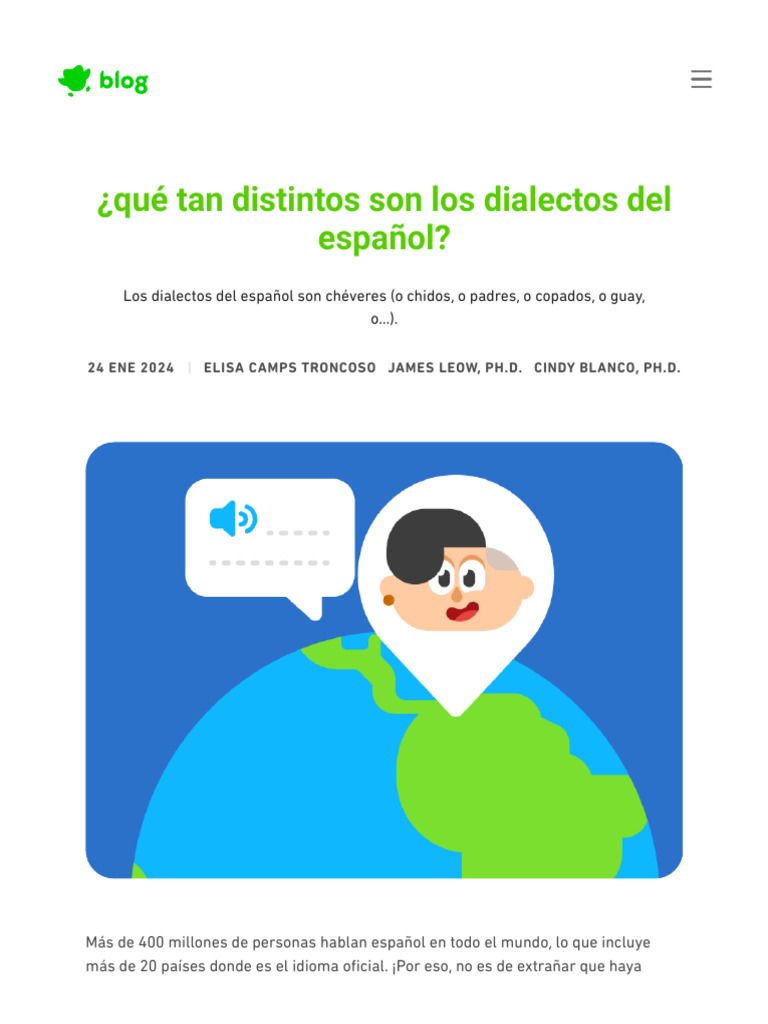Diversidad de dialectos en español | PDF | Lengua española | Lingüística