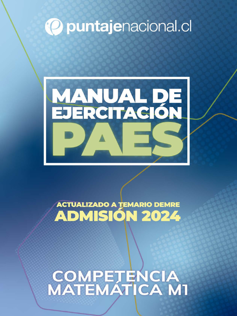 Unidad Modelo PAES Ejercitación Matemáticas M1 Admisión 2024 - Compressed | PDF | Exponenciación ...