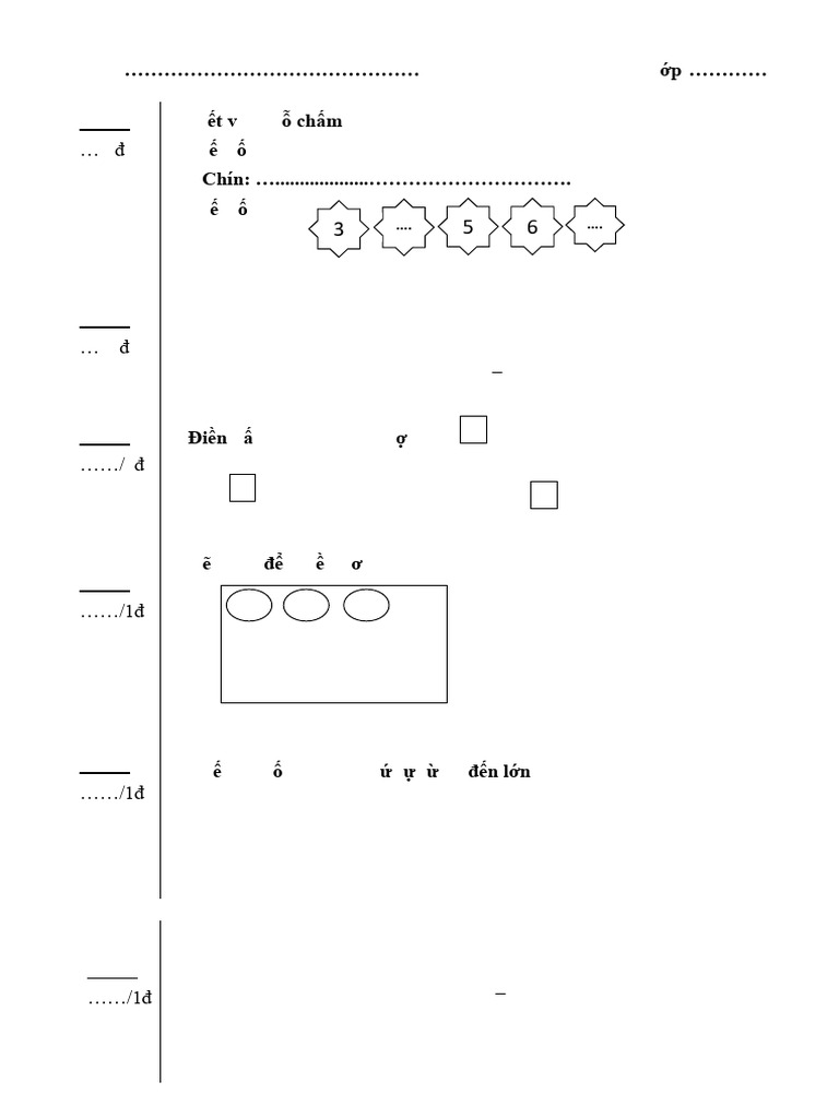 De Toan1.chki .22-23 - Lop 1.1 | PDF