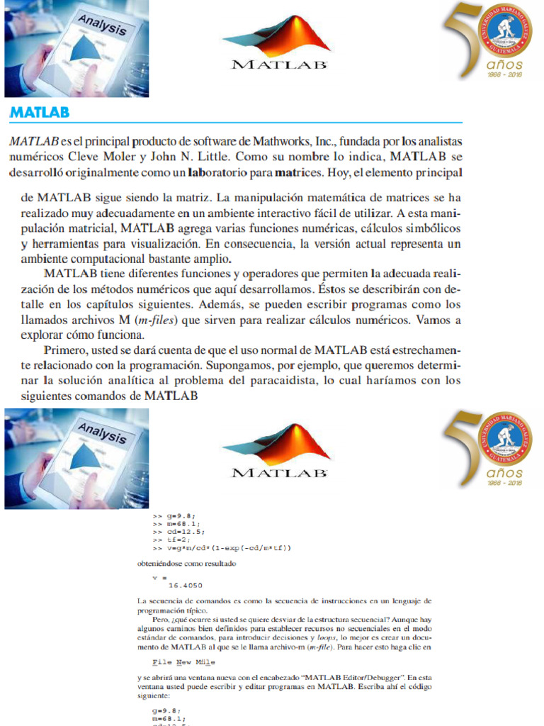 Clase Semana 4 Matlab | PDF