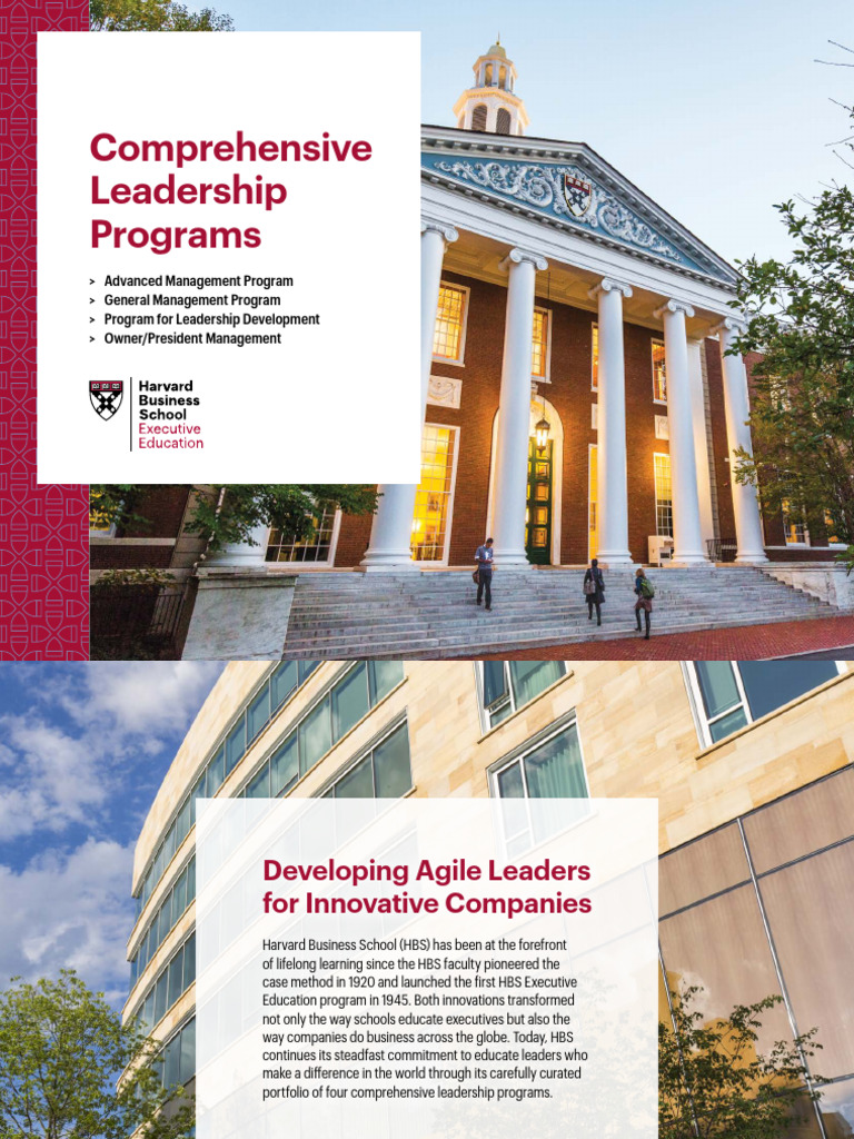 Comprehensive Leadership Programs Overview Brochure | PDF | Strategic ...