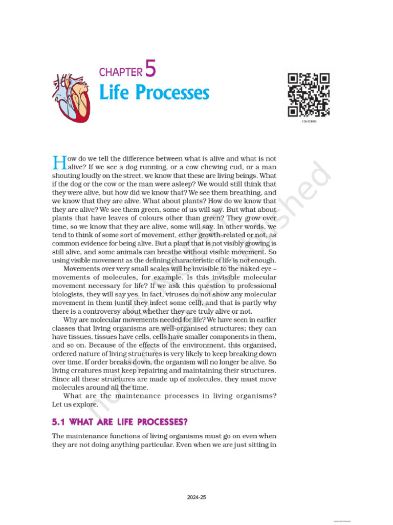 Life Processes Tb. | PDF