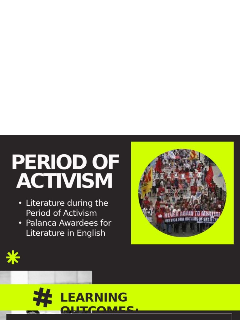 Period-of-Activism (1) | PDF | Philippines