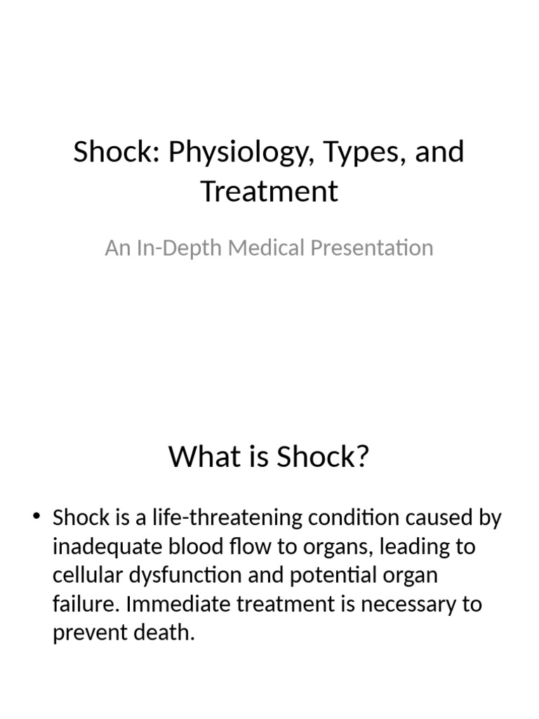 Shock Presentation Updated | PDF | Shock (Circulatory) | Human Diseases ...
