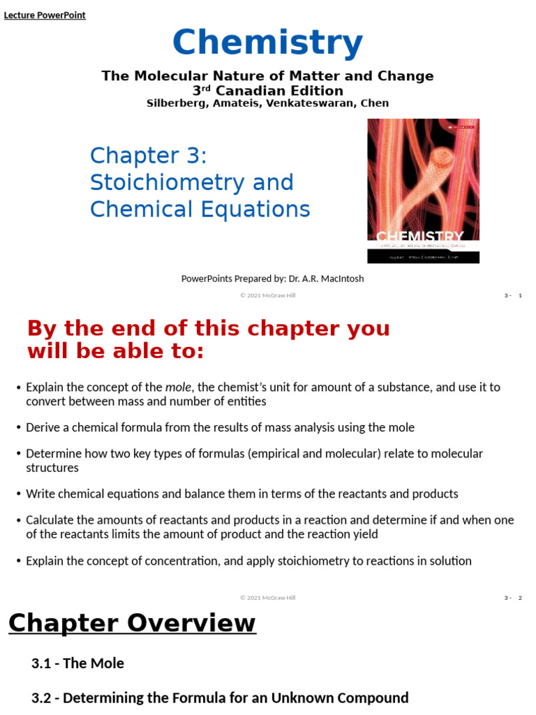 3 Stoichiometry and Chemical Equations | PDF | Mole (Unit) | Stoichiometry