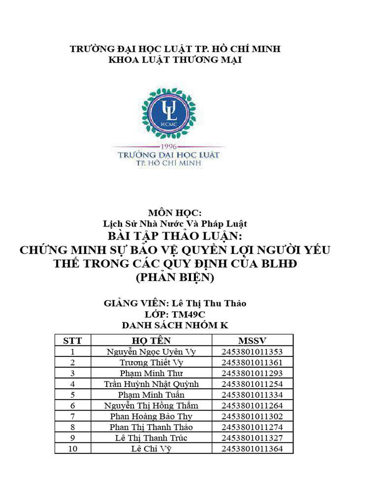 Nhóm K - LSNN&PL | PDF