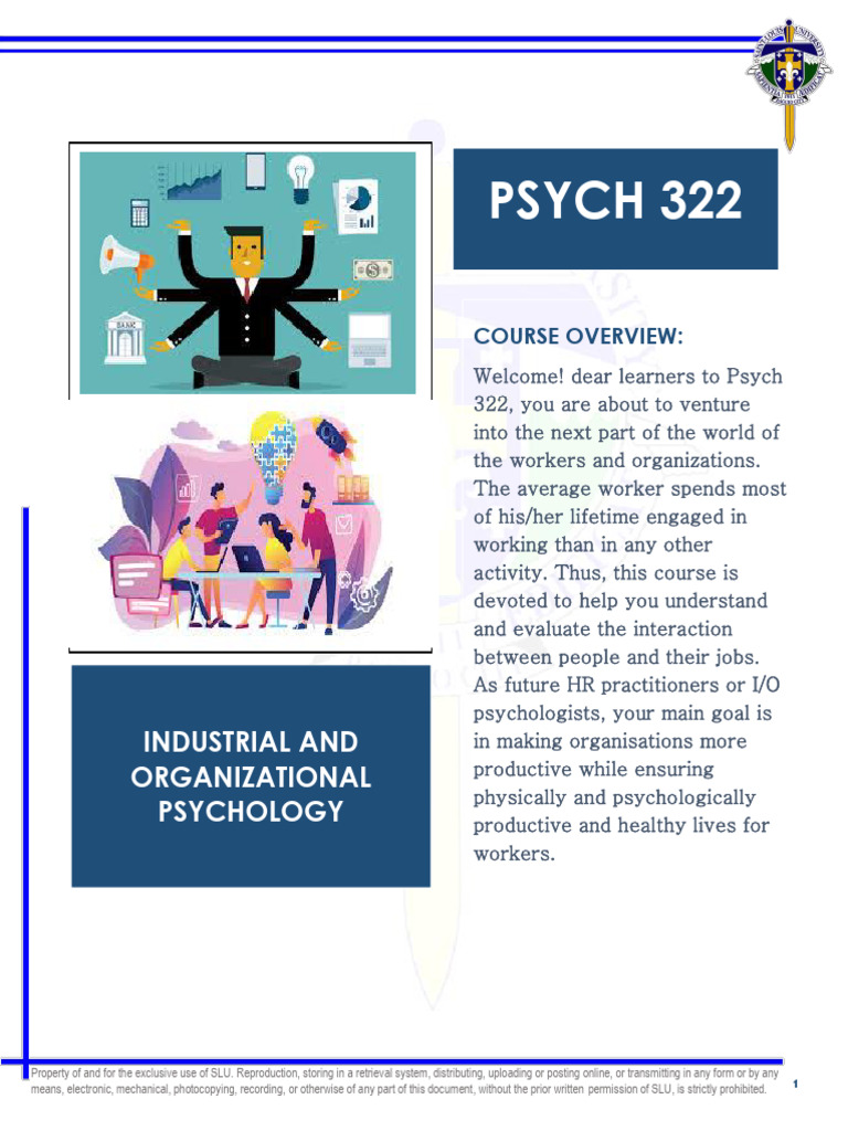 Module 2 Psych 322 Io Module | PDF | Attitude (Psychology) | Job Satisfaction