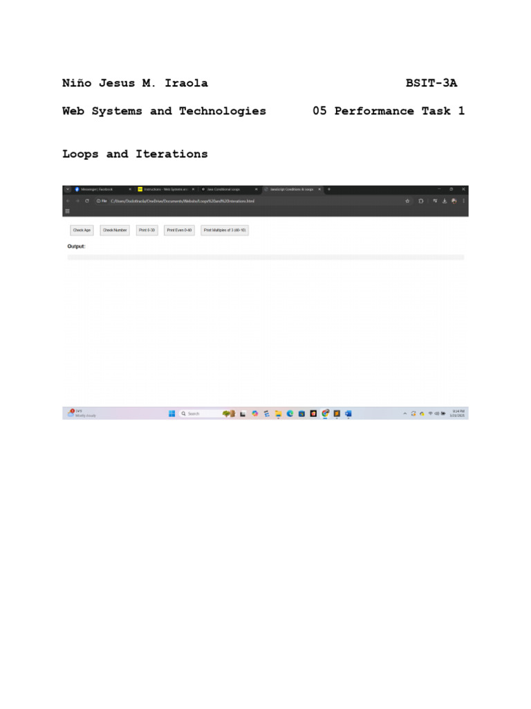 05 Performance Task 1 - iROAL NJ | PDF