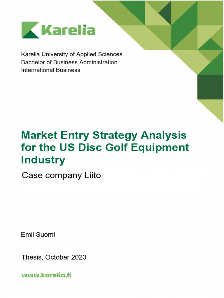 Market Entry Strategy Analysis | PDF | Customs | U.S. Customs And ...