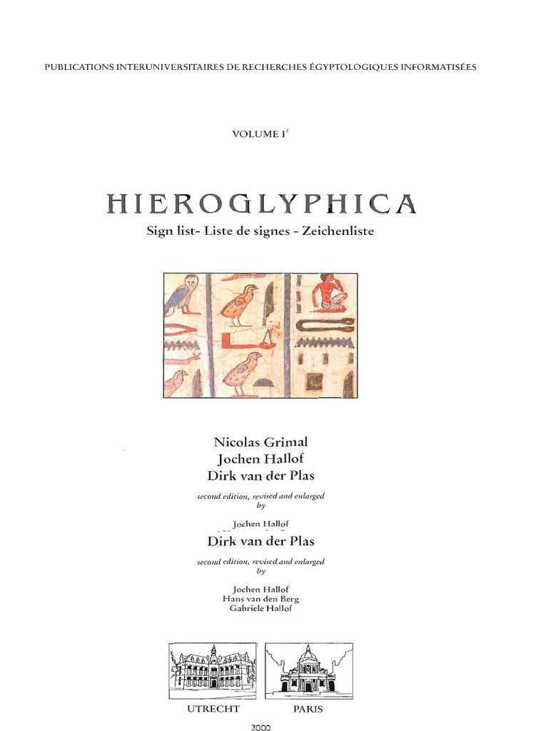 Hieroglyphica-Sign List | PDF | Writing